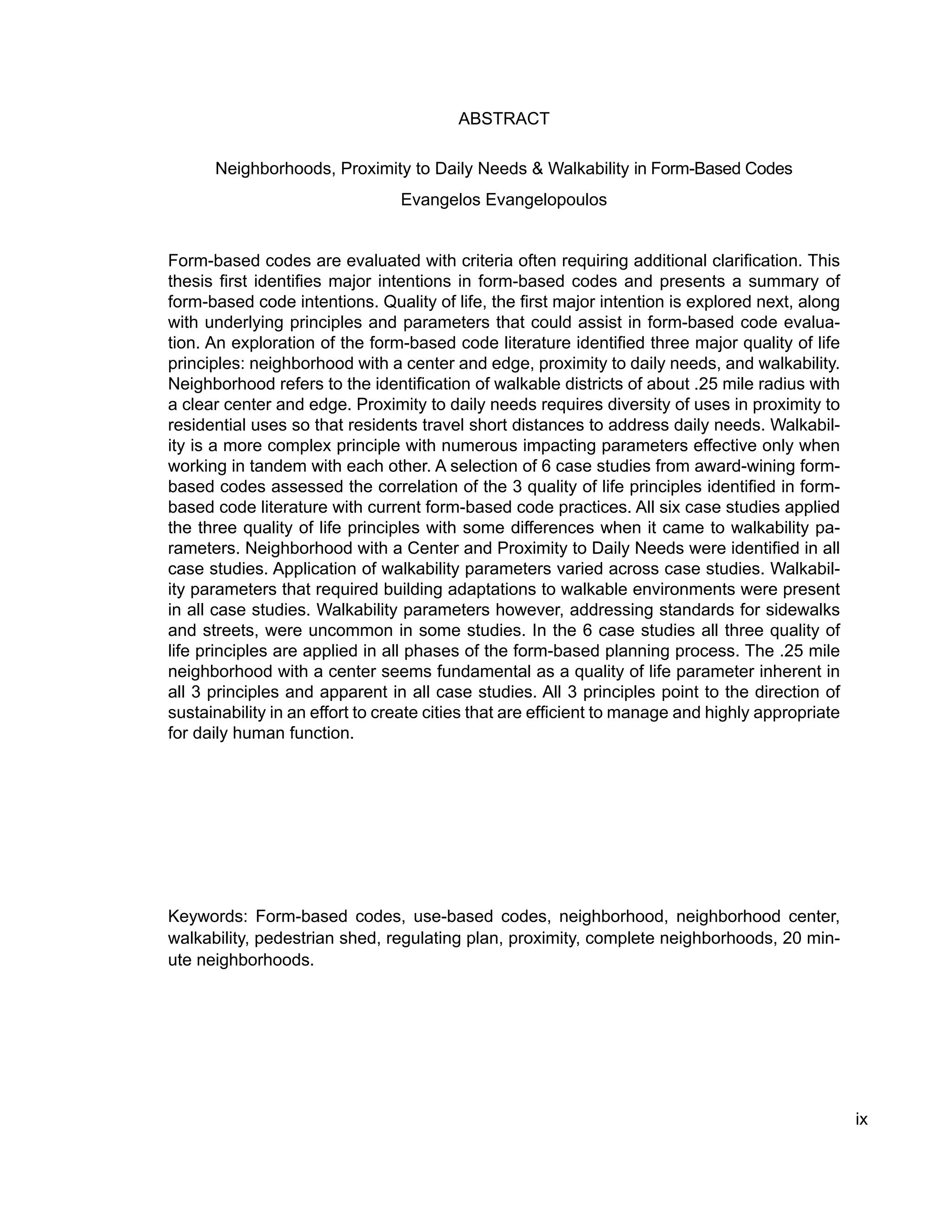 2014 12 19_Thesis Form-Based Codes Evan | PDF