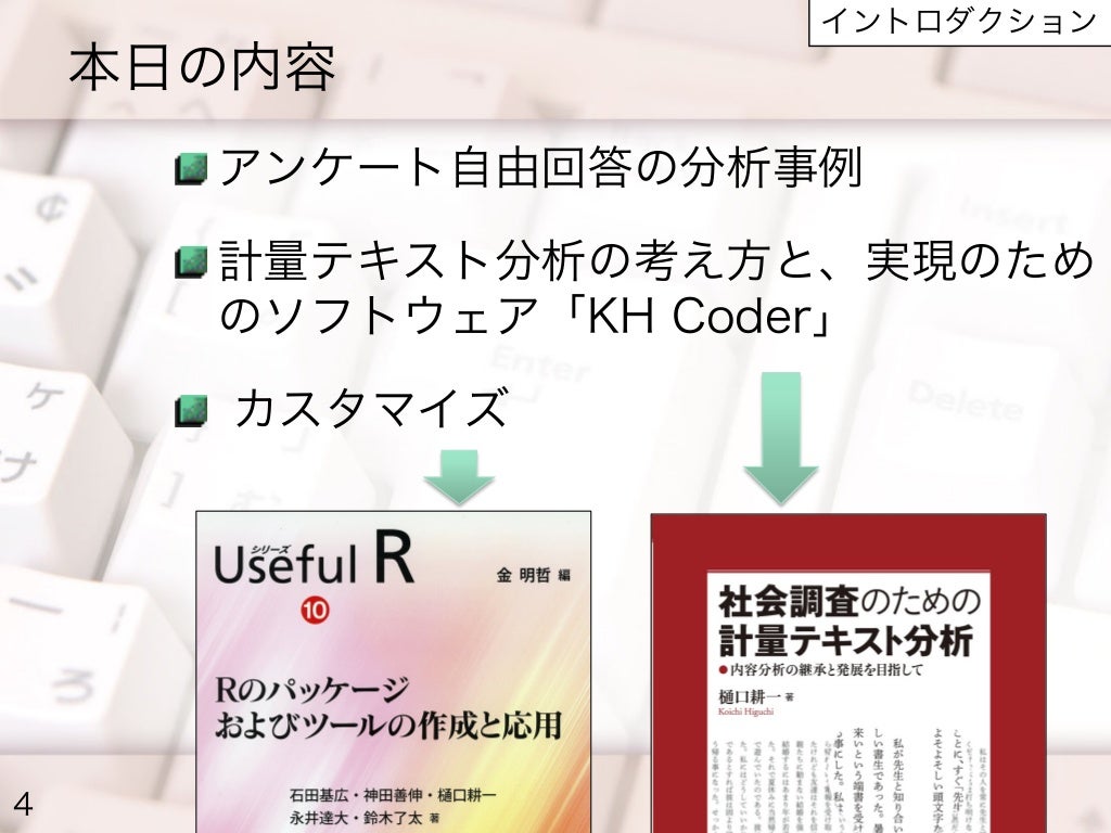 フリーソフトウェア「kh Coder」を使った計量テキスト分析 ―手軽なマウス操作による分析からプラグイン作成まで― Tokyowebm…