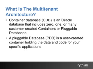 Oracle 12c and its pluggable databases | PDF