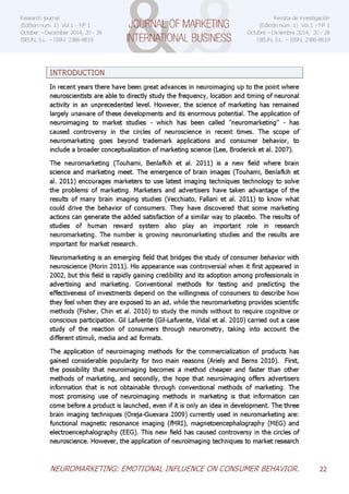 Neuromarketing: Emotional influence on consumer behavior | PDF