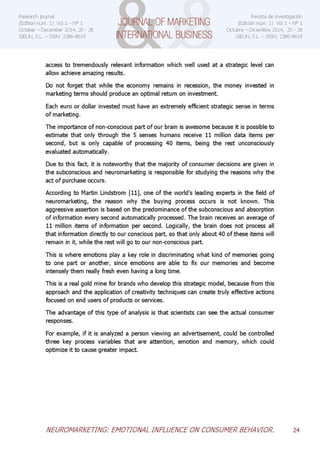 Neuromarketing: Emotional influence on consumer behavior | PDF