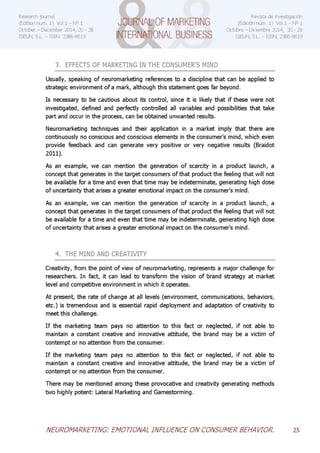 Neuromarketing: Emotional influence on consumer behavior | PDF