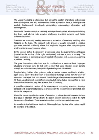 Neuromarketing: Emotional influence on consumer behavior | PDF