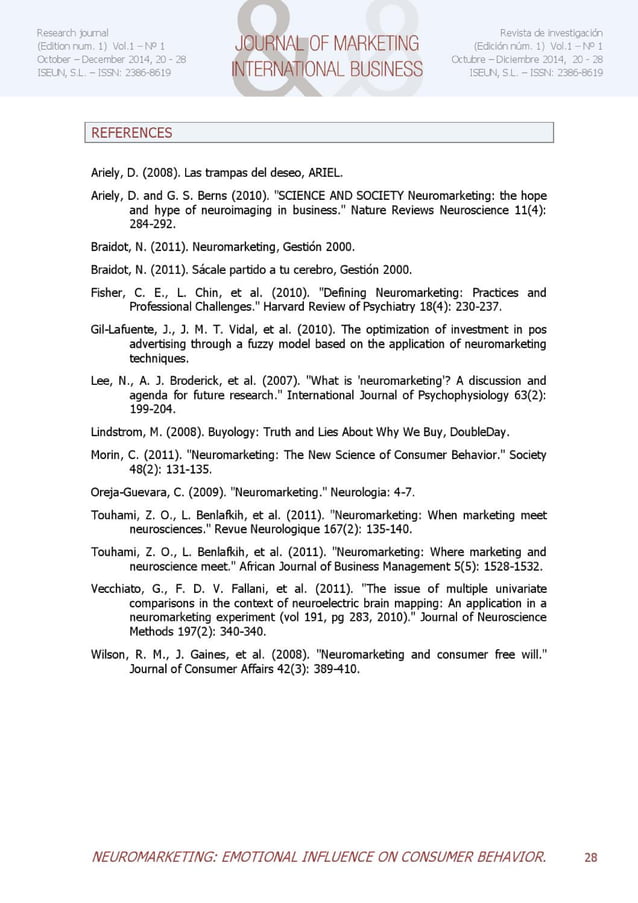 Neuromarketing: Emotional influence on consumer behavior | PDF