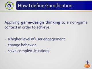 Gsummit2014 presentation: Bank and Play: Gamification at Rabobank | PPTX