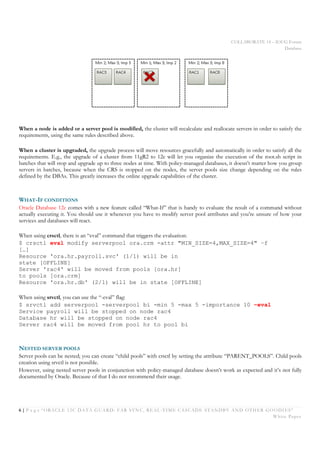 Oracle RAC 12c and Policy-Managed Databases, a Technical Overview | PDF