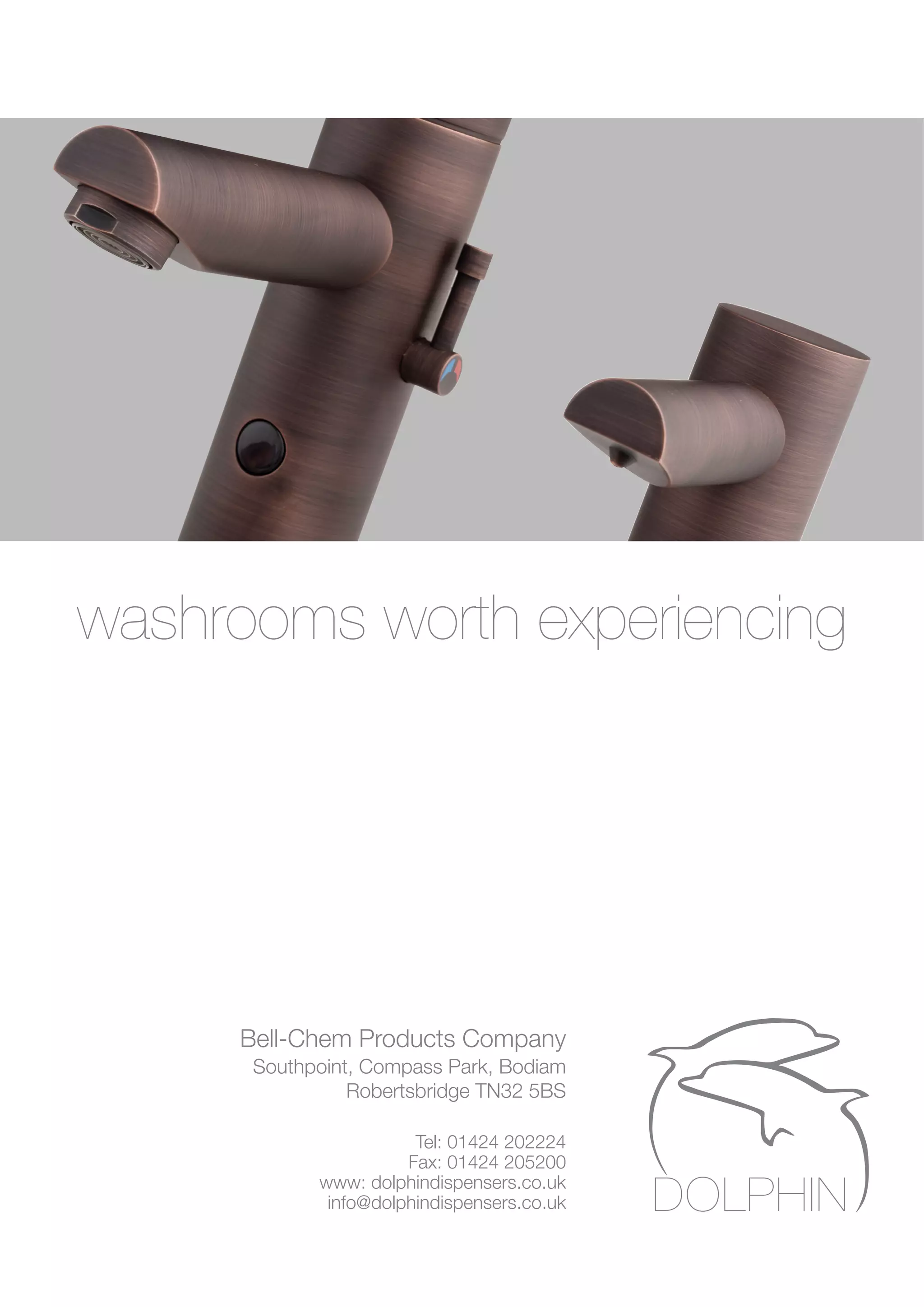 Dolphin Sensor Taps - Special Finishes | PDF