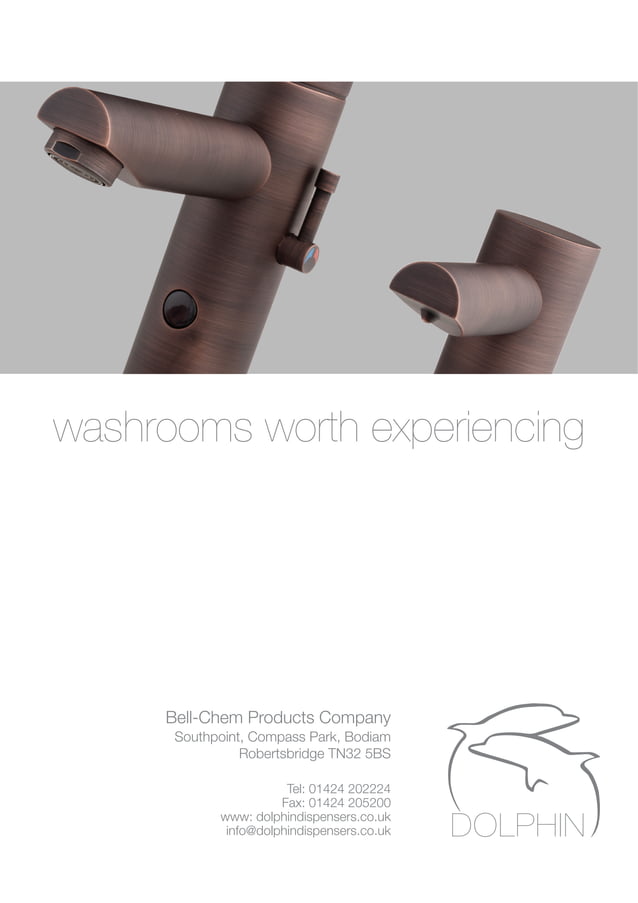 Dolphin Sensor Taps - Special Finishes | PDF