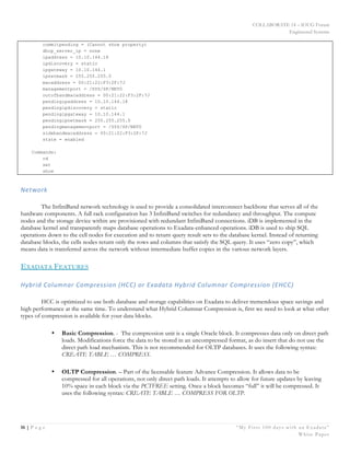 My First 100 days with an Exadata (WP) | PDF