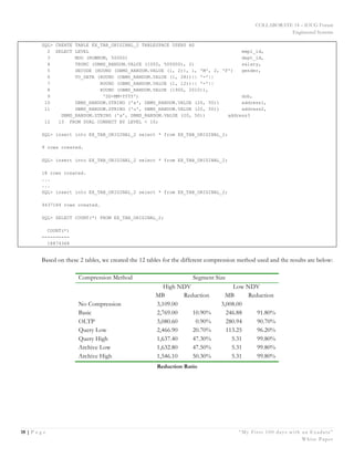 My First 100 days with an Exadata (WP) | PDF
