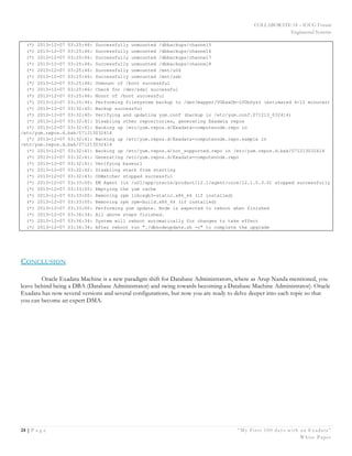 My First 100 days with an Exadata (WP) | PDF