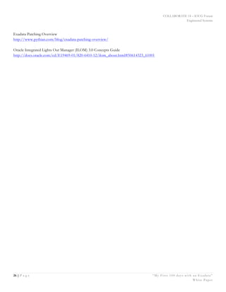 My First 100 days with an Exadata (WP) | PDF