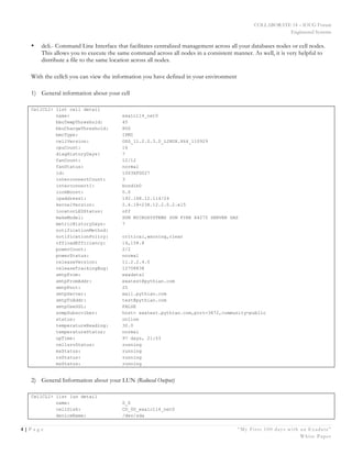 My First 100 days with an Exadata (WP) | PDF