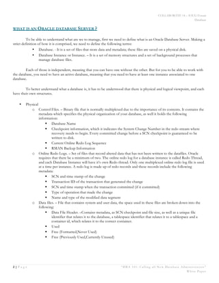 DBA 101 : Calling all New Database Administrators (WP) | PDF | Databases | Computer Software and ...