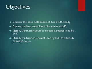 2014 AEMT introduction to IV administration and MED administration | PPTX