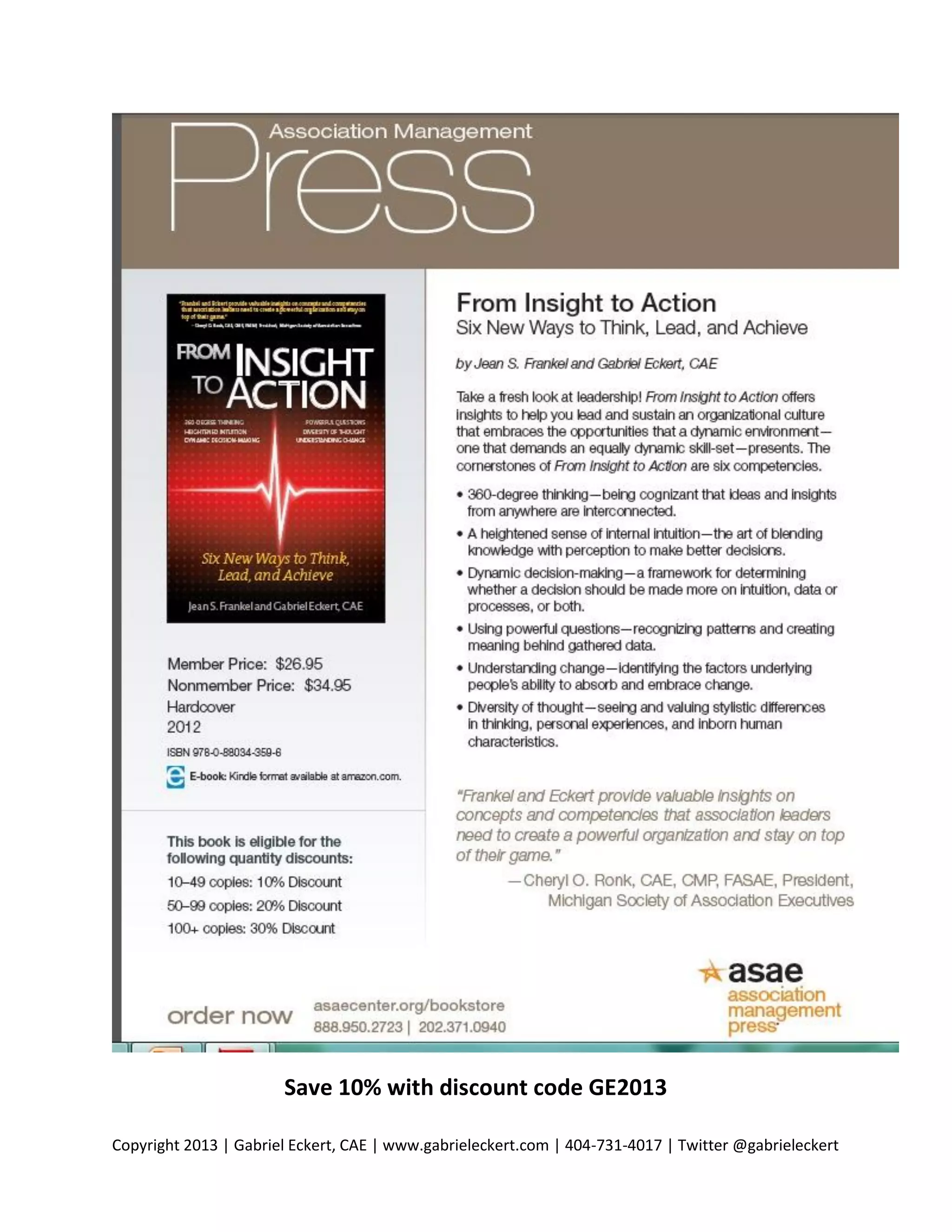 2014 aenc from insight to action handout | PDF