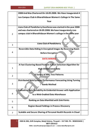 2014 android ieee | DOCX | Operating Systems | Computer Software and Applications