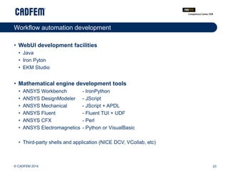 ANSYS EKM-based strategy for integrated multiphysics simulation workflow automation | PPTX