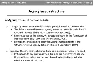 Scholars as institutional entrepreneurs | PPT