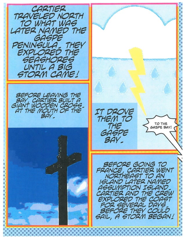 Jonah's cartoon report on Jacque Cartier | PDF