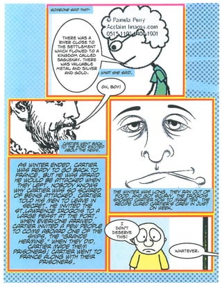 Jonah's cartoon report on Jacque Cartier | PDF