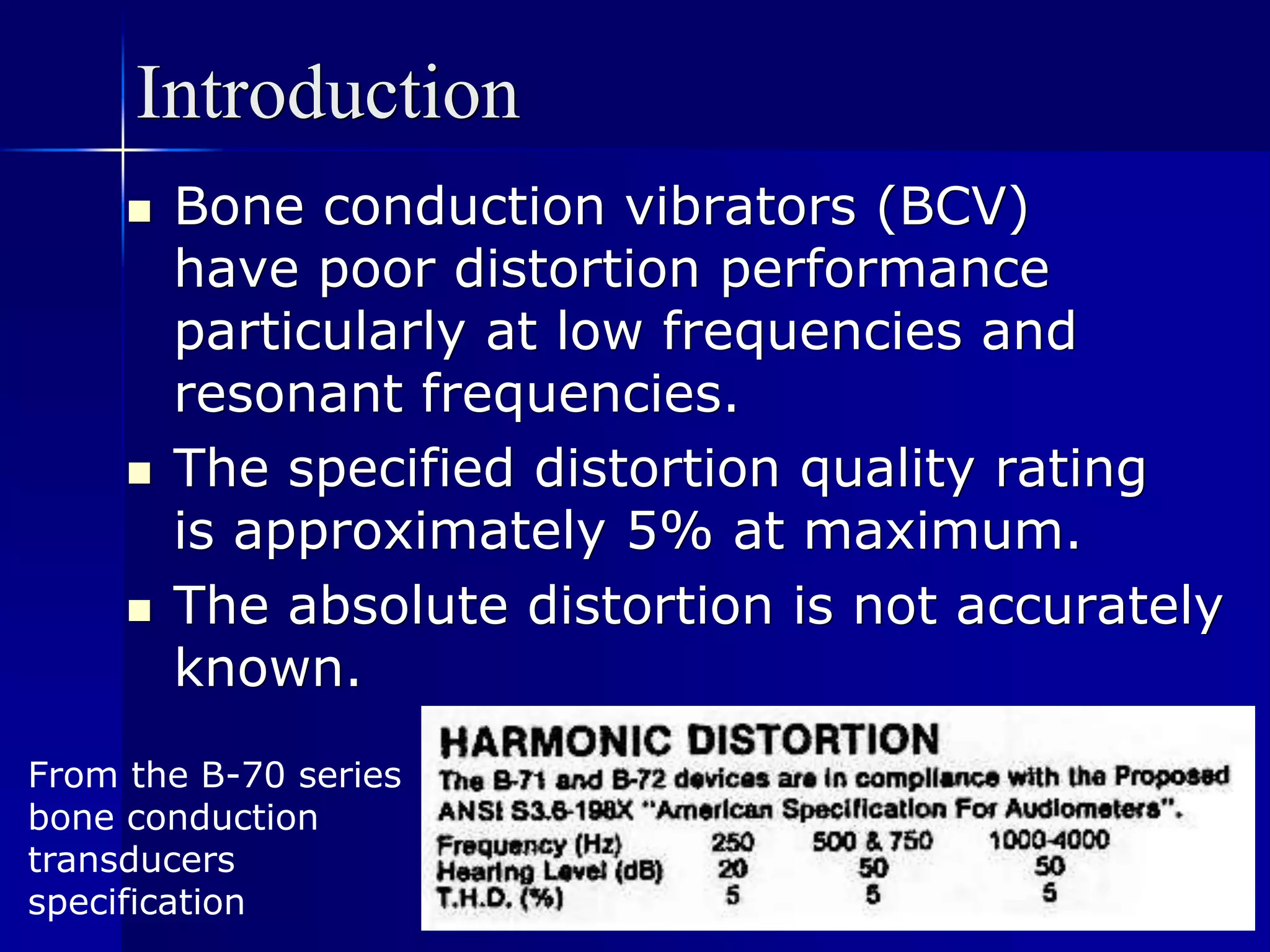 Evaluation of Techniques for Measuring Distortion Products of Bone ...