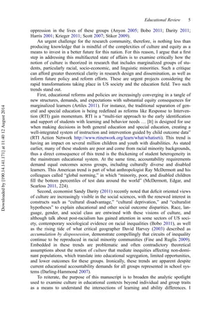 Research on culture in disability | PDF