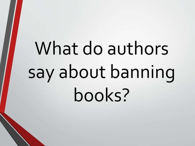 2014 Banned Books Presentation | PPTX | Law