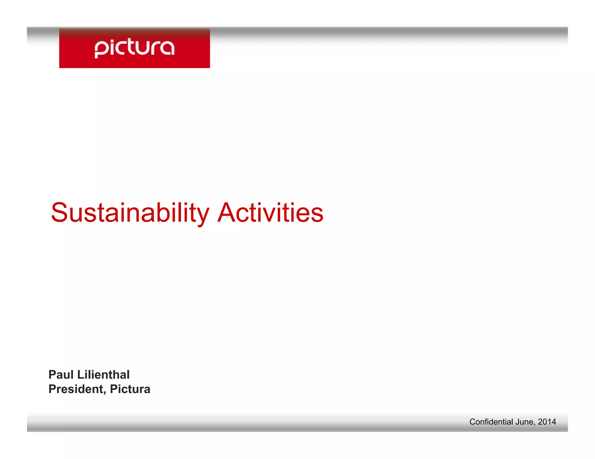 Paul Lilienthal - Pictura Graphics Sustainability | PDF