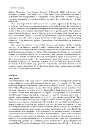 Cognitive conflicts in major depression: Between desired change and ...
