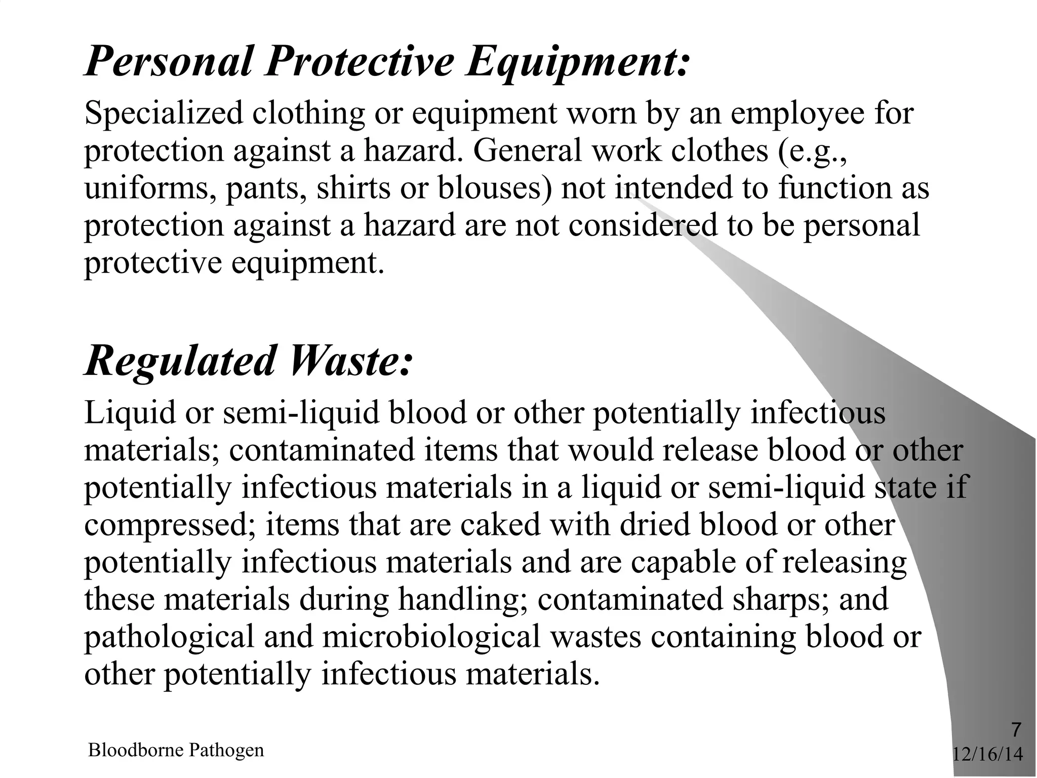 Bloodborne Pathogen Training Safety Course 2014 | PPT