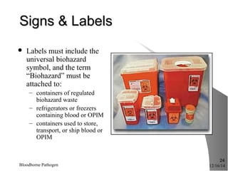 Bloodborne Pathogen Training Safety Course 2014 | PPT