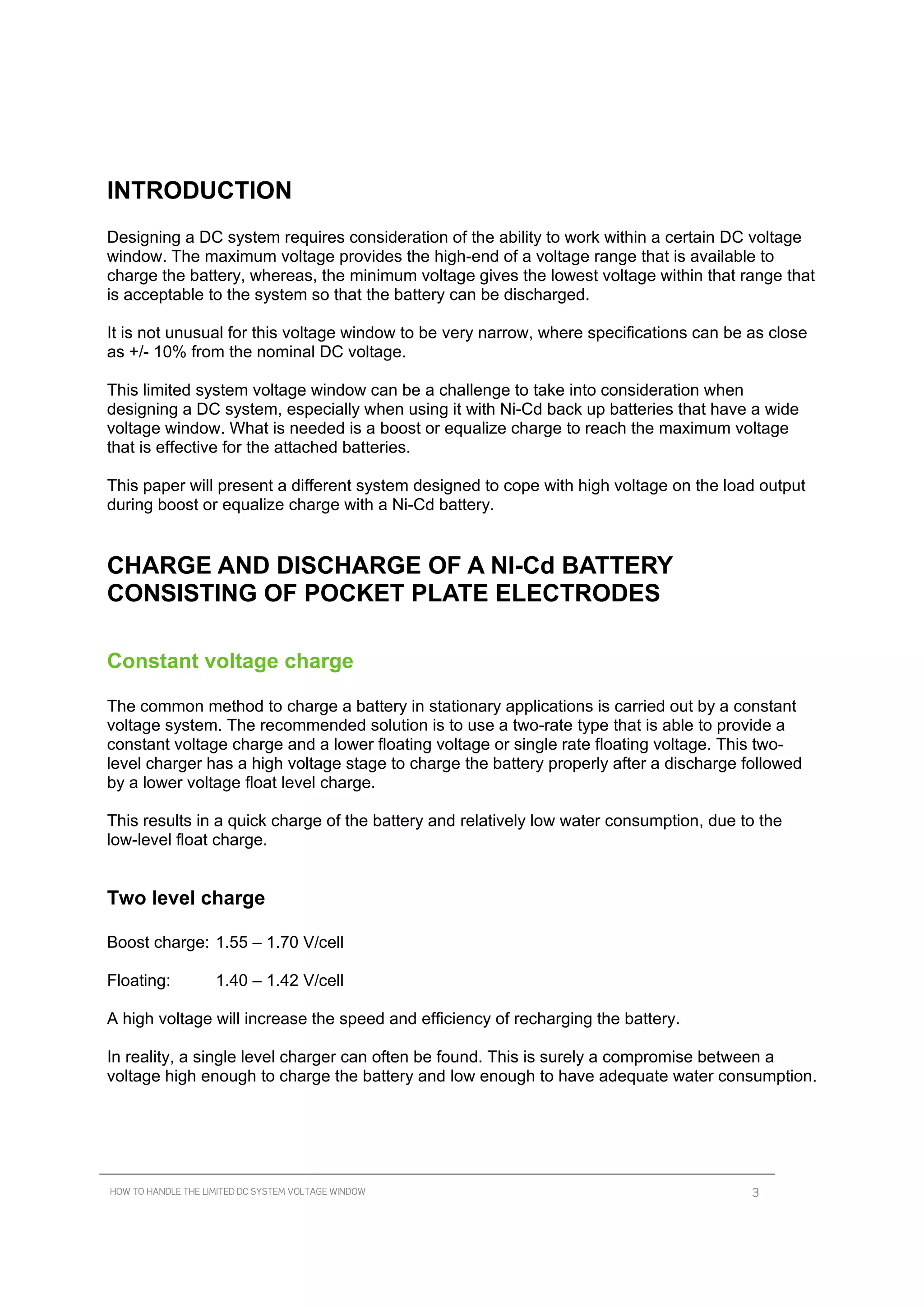 Boost and equalize charge with limited voltage window - an Eltek White ...