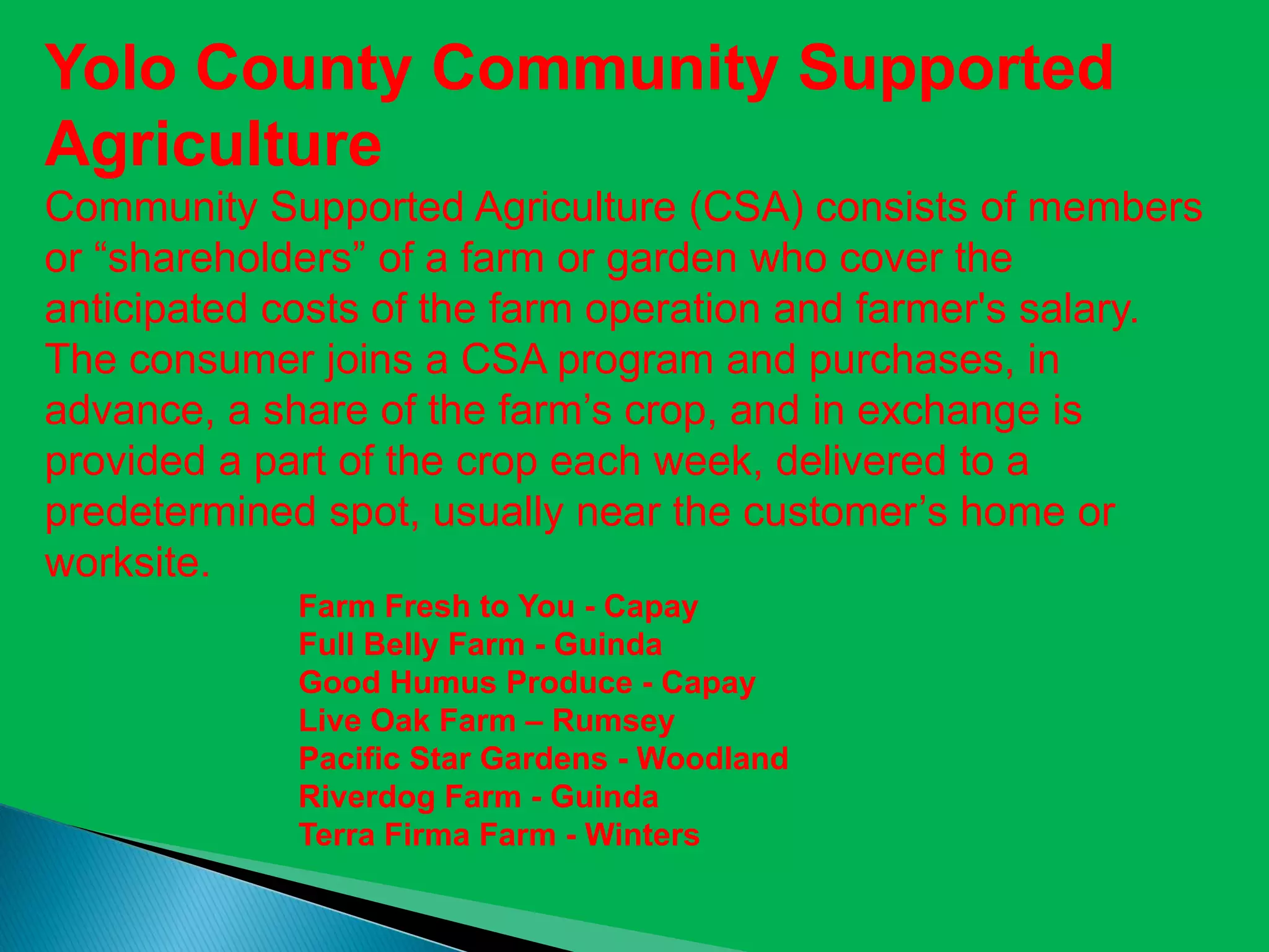 Yolo County Farm Bureau -- Celebrating 100 Years | PPT