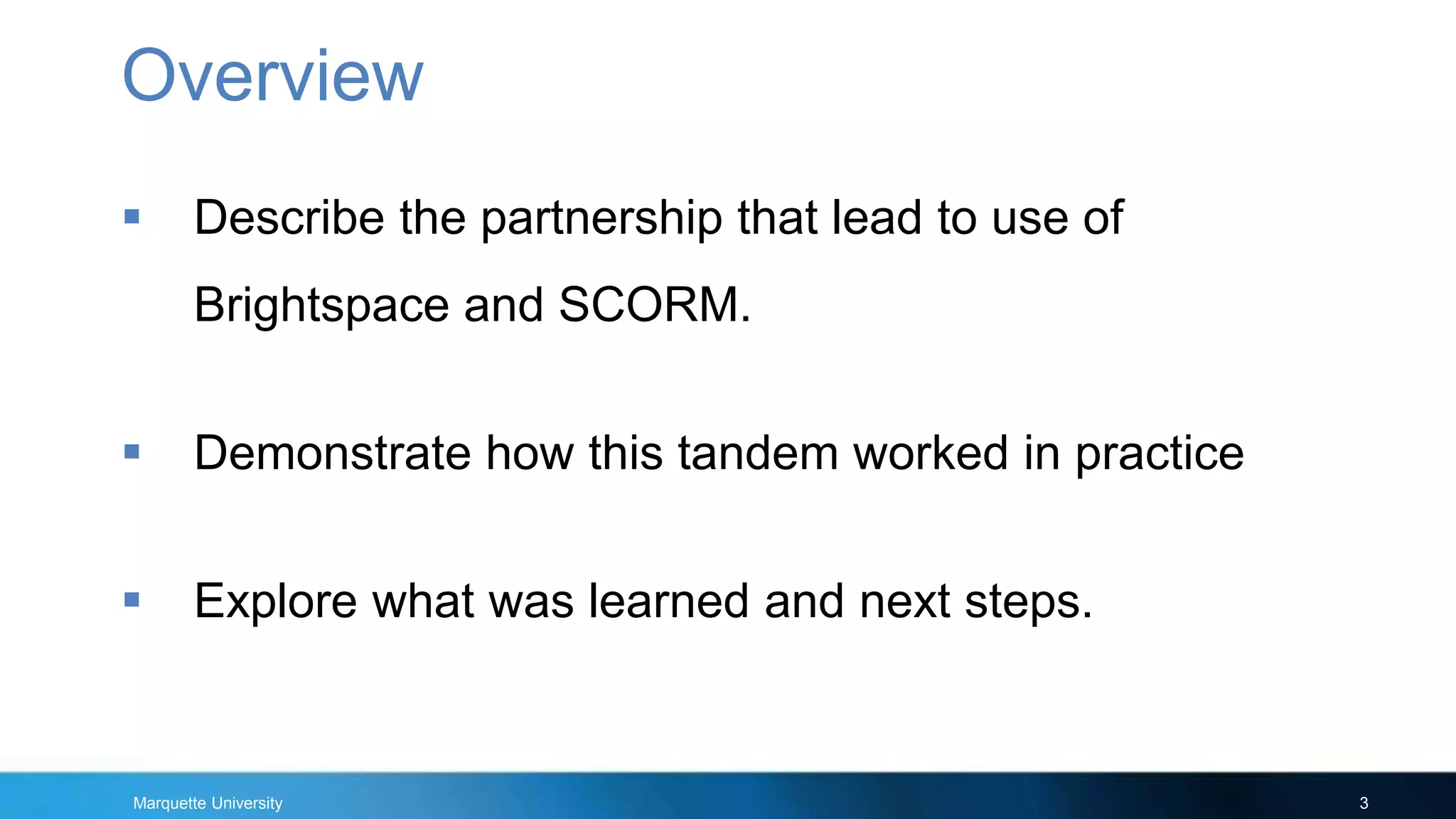 Flipped Classroom and Scorm - 2014 Brightspace Wisconsin Ignite | PPTX