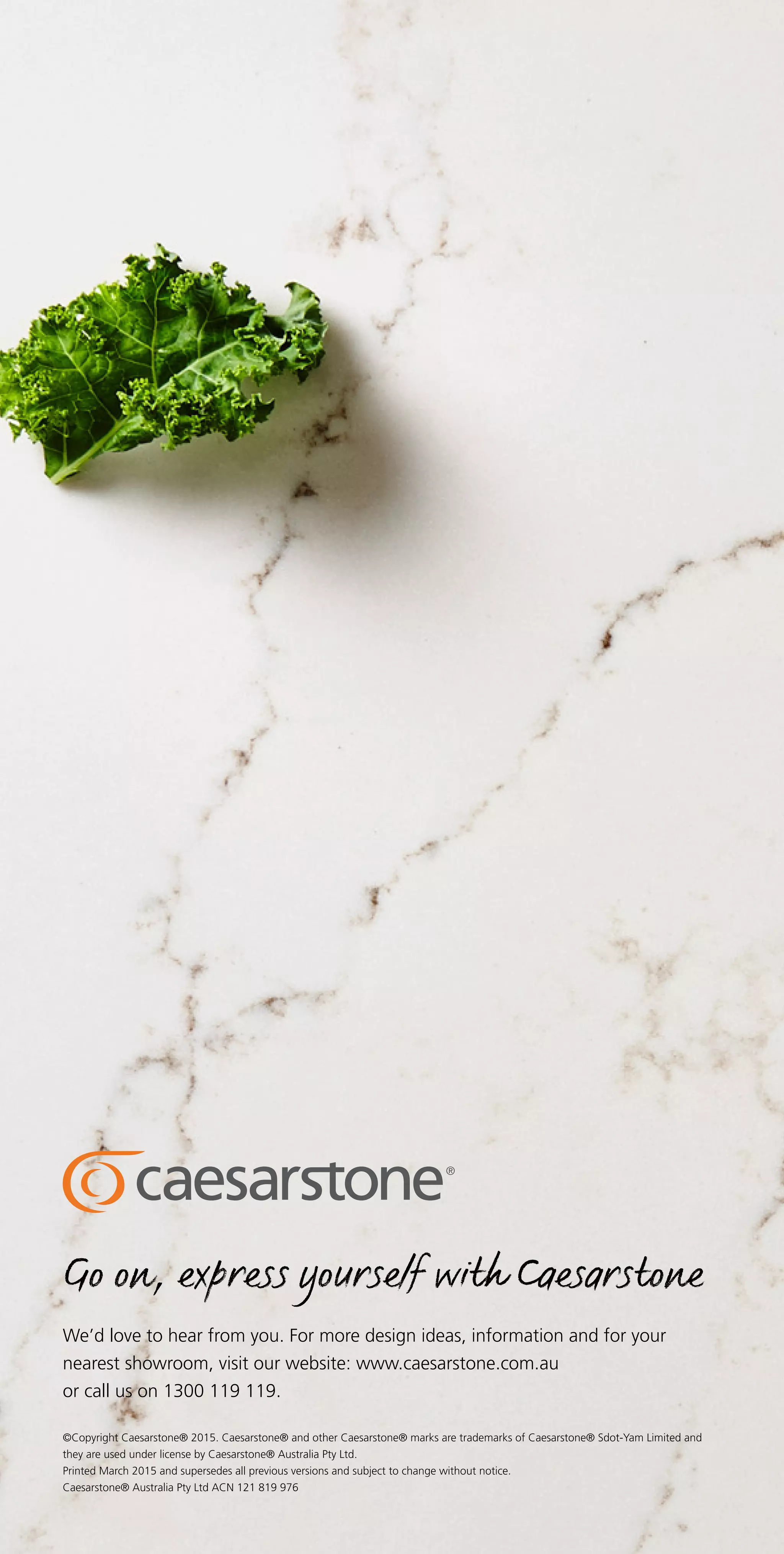 2014 caesarstone classico web brochure | PDF