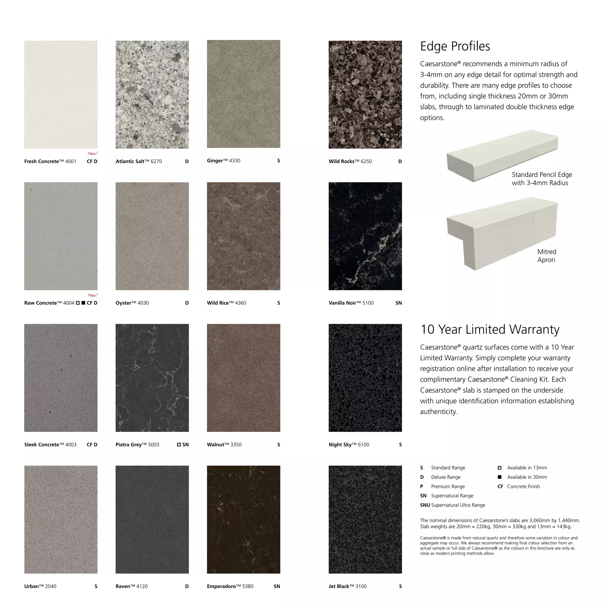 2014 caesarstone classico web brochure | PDF