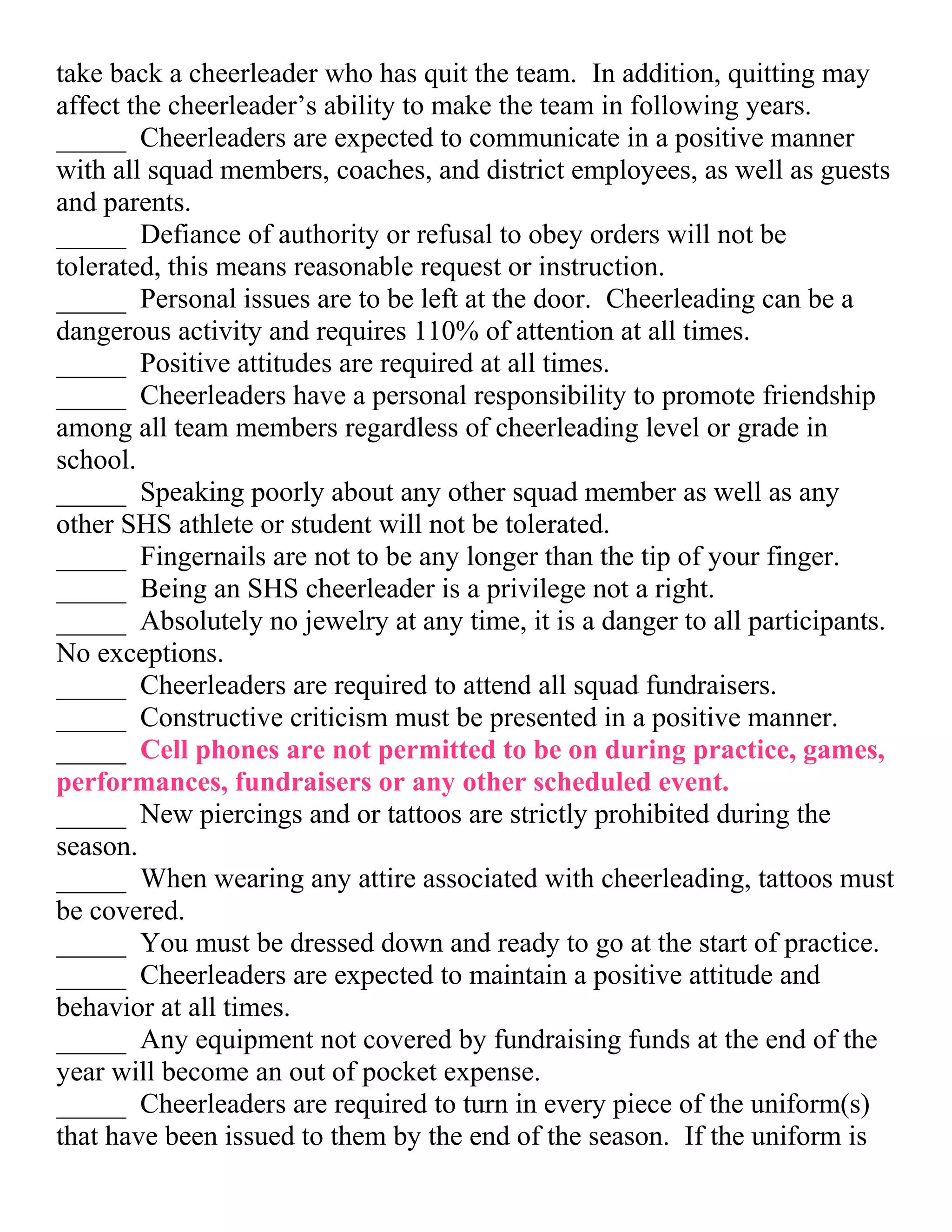 2014 cheer constitution | DOC
