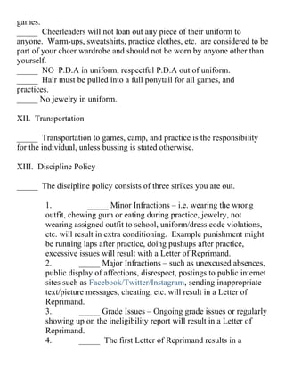 2014 cheer constitution | PDF