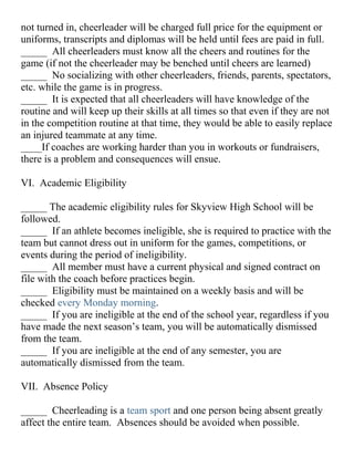 2014 cheer constitution | PDF