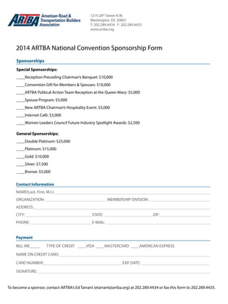 2014 ARTBA National Convention | PDF