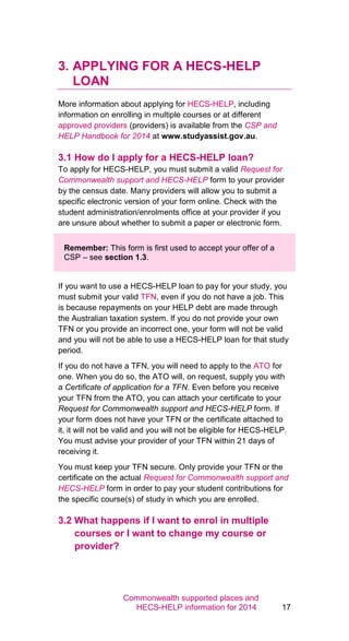 2014 csp+hecs help booklet | PDF
