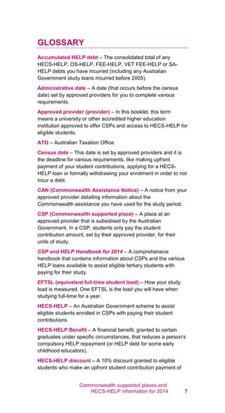 2014 csp+hecs help booklet | PDF