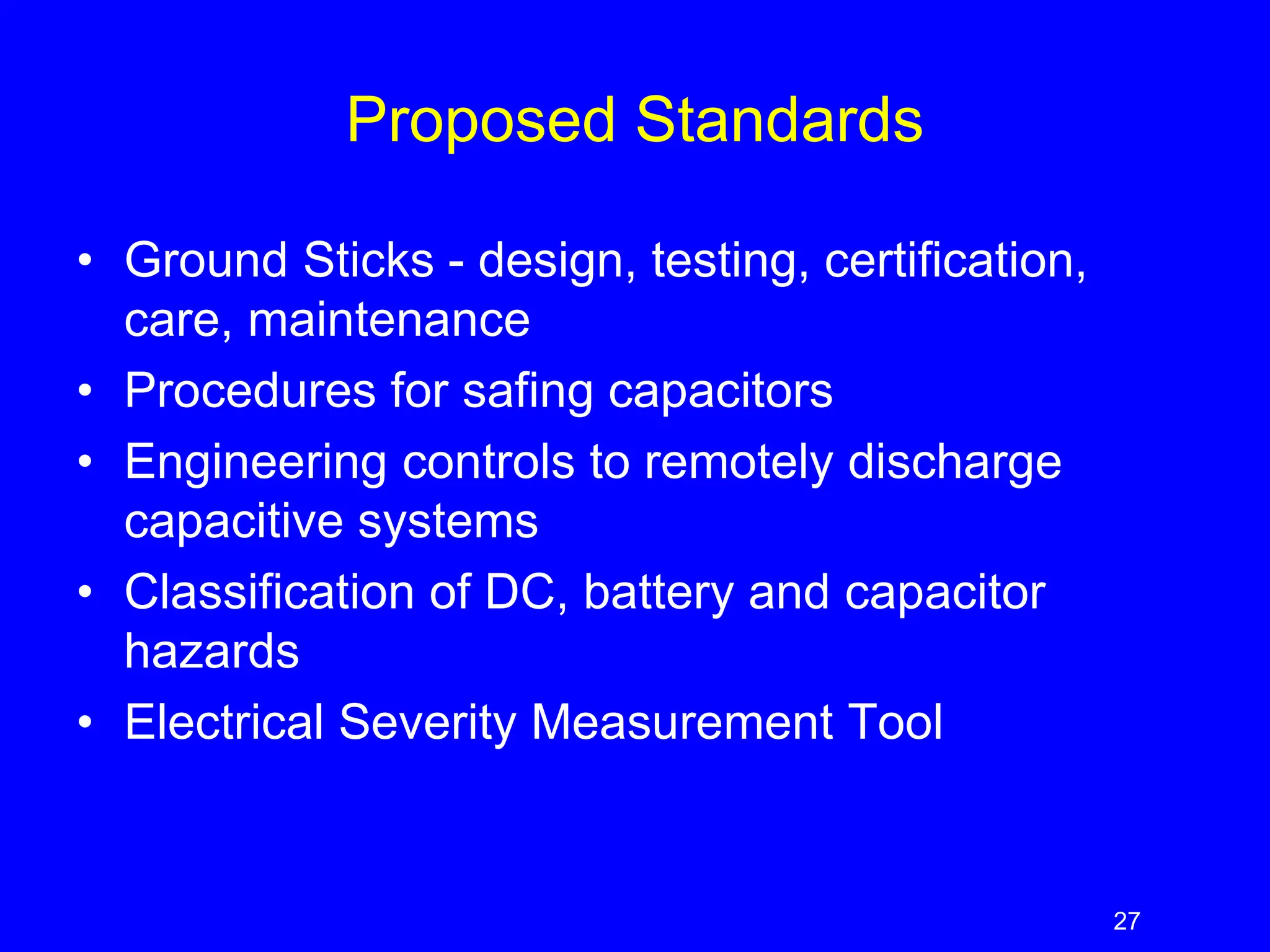 DC Electrical Safety Standards presentation | PPT