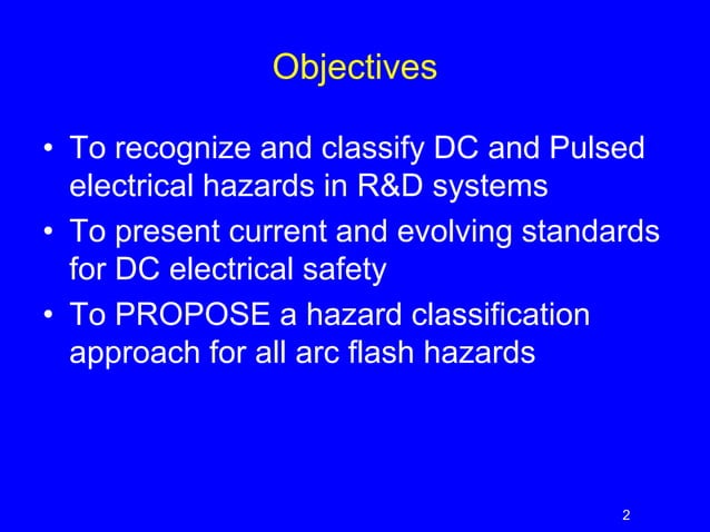 DC Electrical Safety Standards presentation | PPT