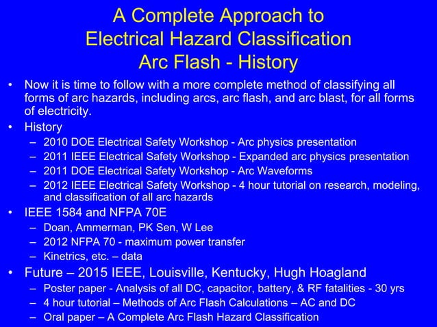 DC Electrical Safety Standards presentation | PPT