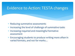 TESTA, HEPN University of Sheffield (December 2014) | PPT