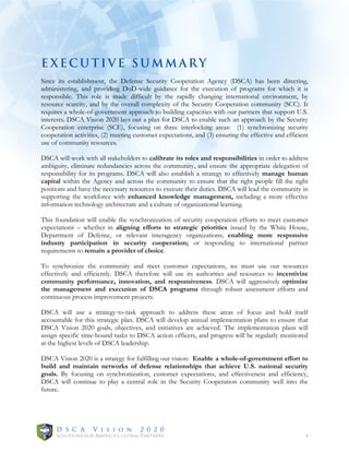 2014 Defense Security Cooperation Agency (DSCA) Strategic Plan Vision ...