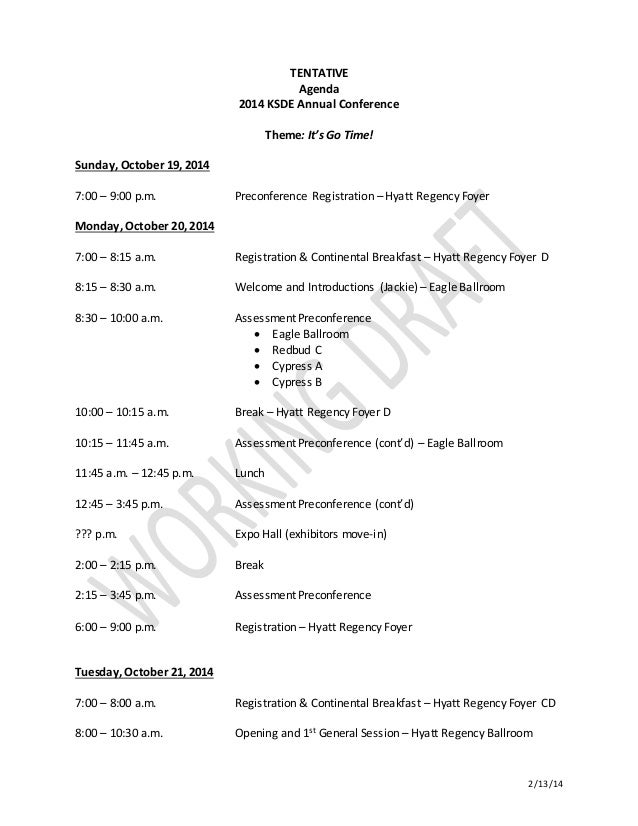 2014 draft agenda mark modified