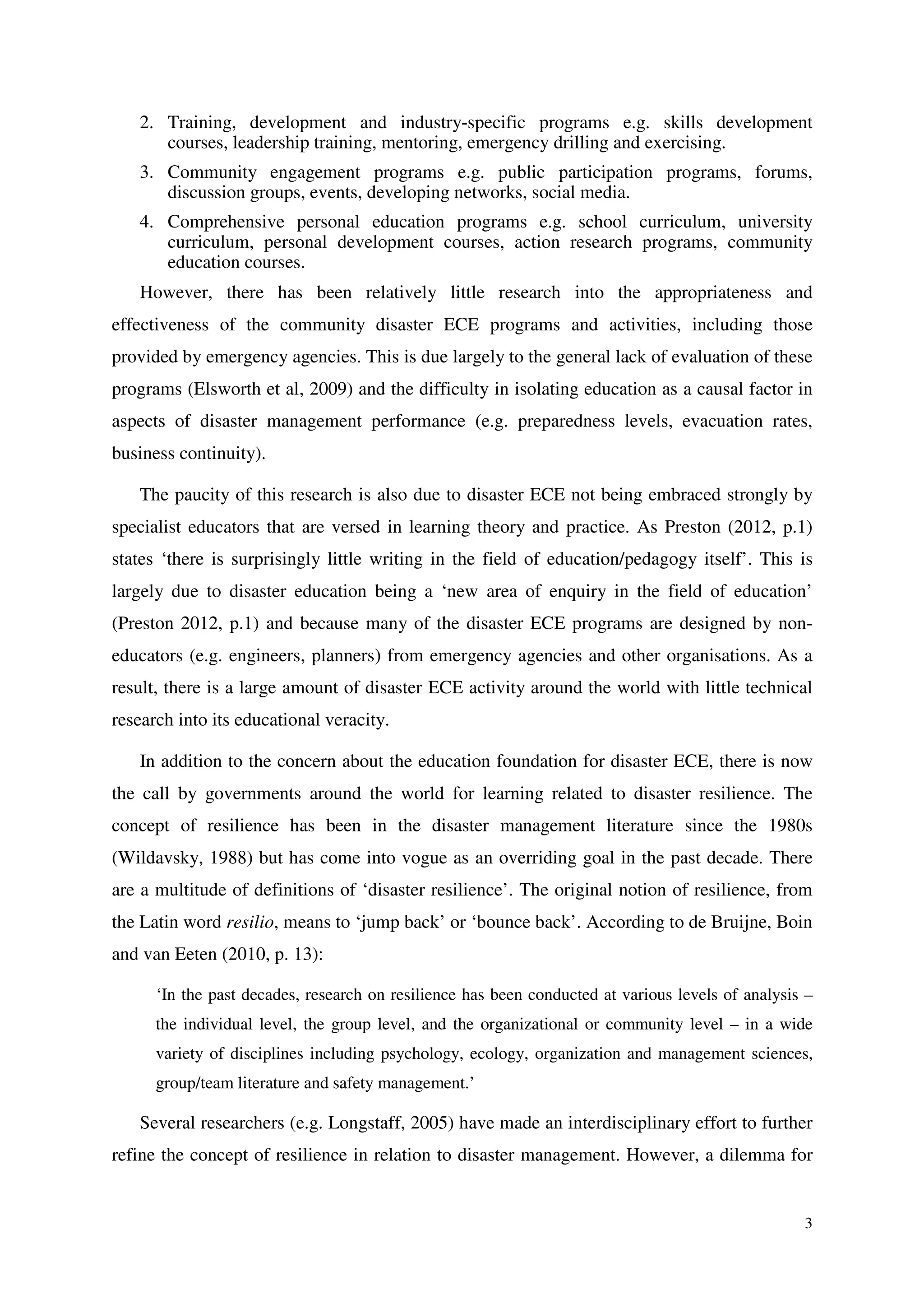 Paper: What is disaster resilience education? | PDF